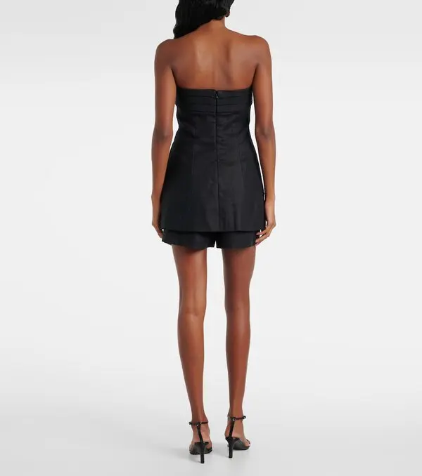 Faithfull The Brand Strapless Linen Top