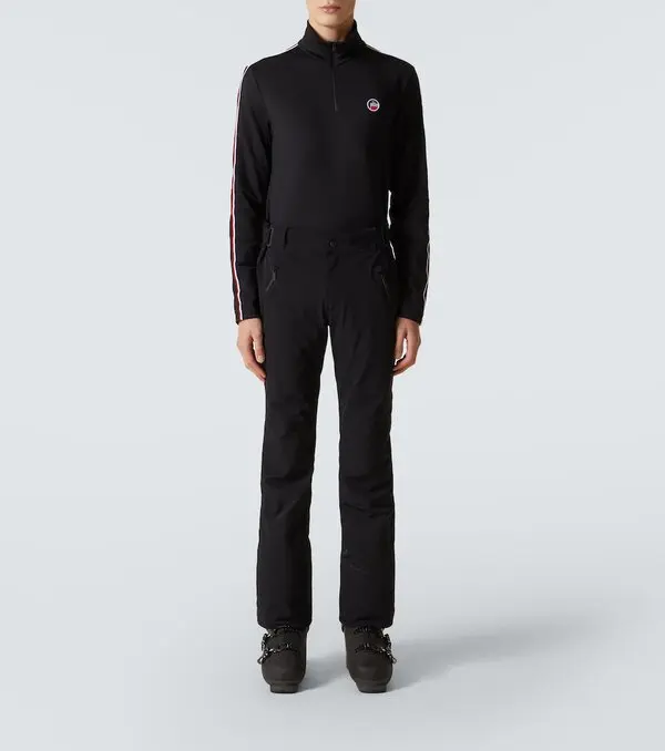 Fusalp Mario Iii B Half-zip Ski Top In Noir - Black