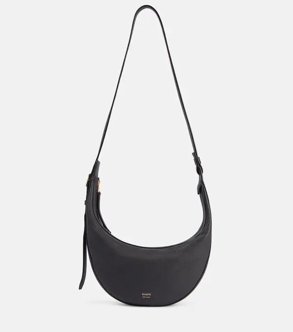 Khaite Augustina Small Leather Crossbody Bag - Black