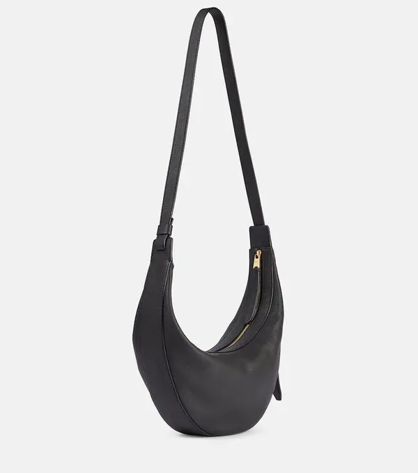 Khaite Augustina Small Leather Crossbody Bag - Black