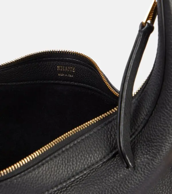 Khaite Augustina Small Leather Crossbody Bag - Black
