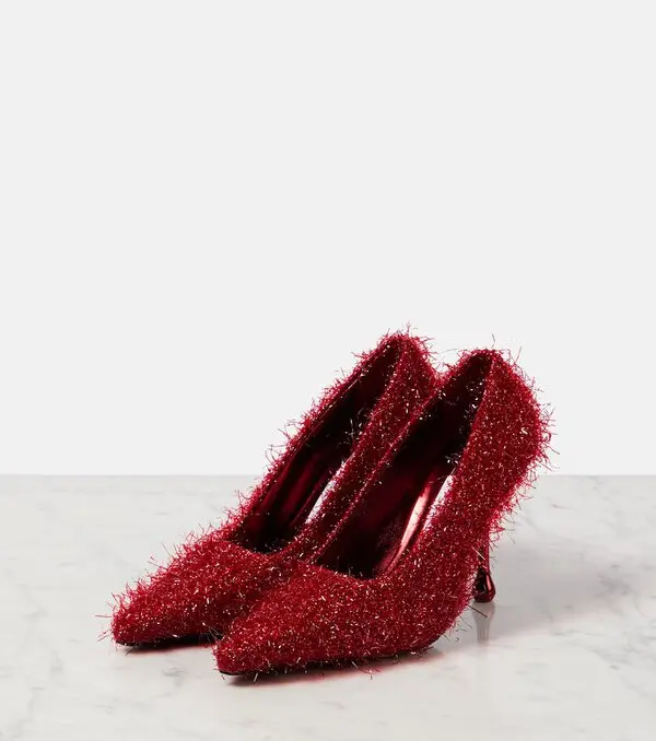 JIMMY CHOO Ixia 95 Tinsel Pumps