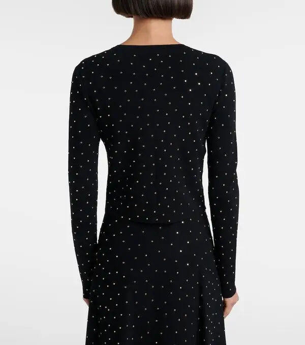Altuzarra Ferris Embellished Cropped Cardigan