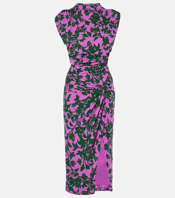 Diane Von Furstenberg Aviel Printed Midi Dress - Multicoloured