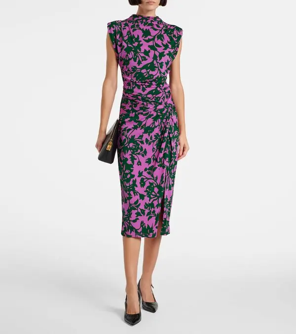 Diane Von Furstenberg Aviel Printed Midi Dress