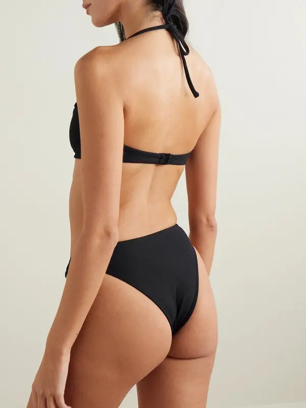 Matteau Embellished Stretch Recycled Bikini Briefs