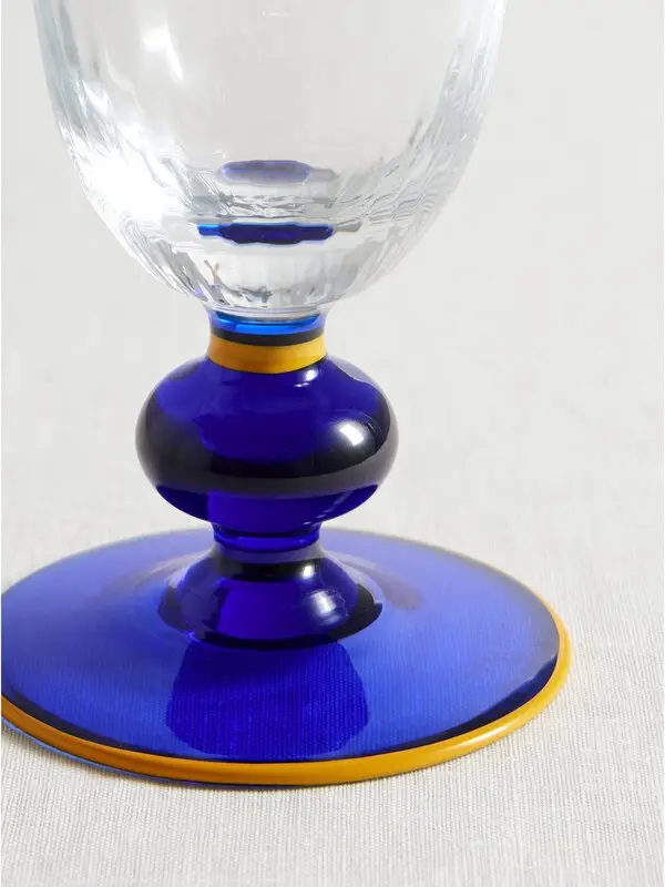 La DoubleJ Perfetto Murano Wine Glass - Blue