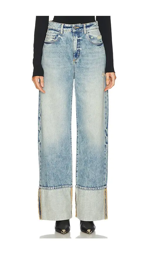 ICON DENIM LOS ANGELES Kiki Wide Leg Jeans - Denim-light