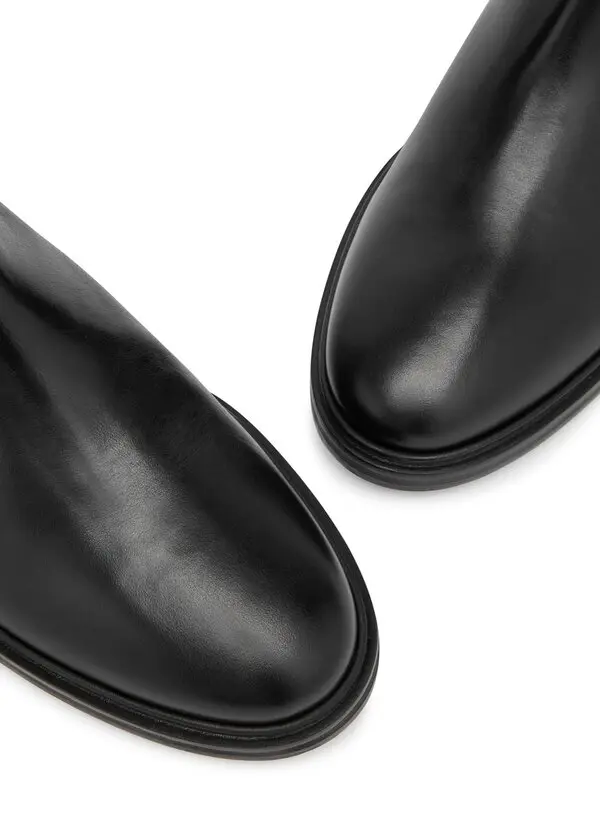 AeydĒ Jack Leather Chelsea Boots - Black