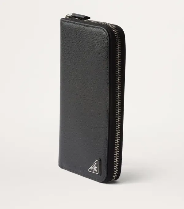 Prada Saffiano Leather Zipped Wallet