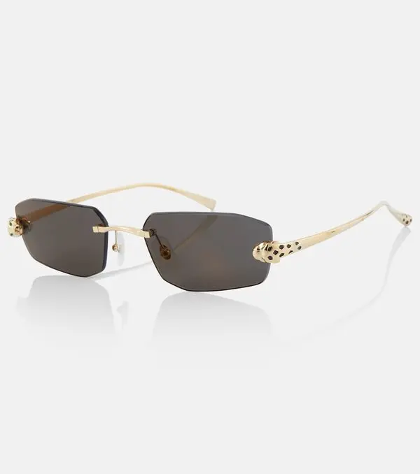Cartier Panthère De Rectangular Sunglasses