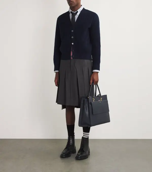 Thom Browne Leather Lace-up Combat Boots