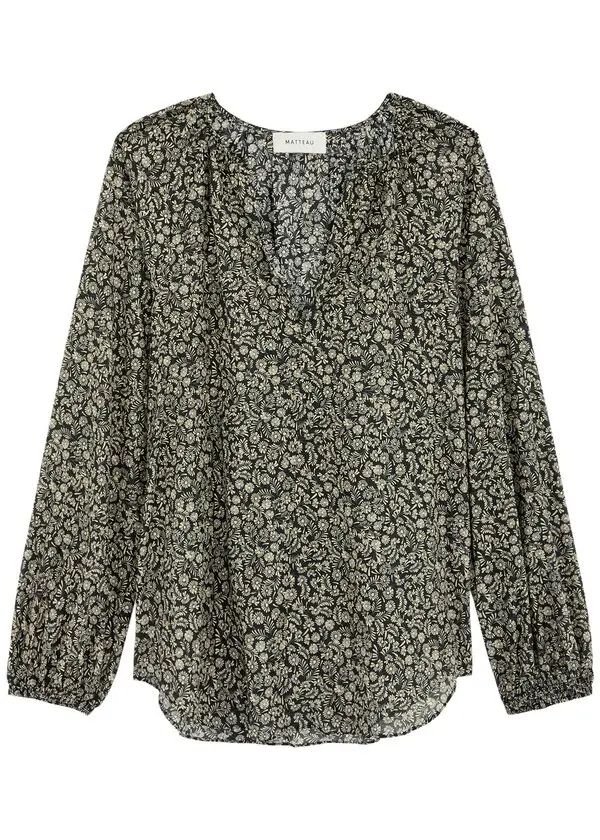 Matteau Voluminous Printed Blouse - Multicoloured