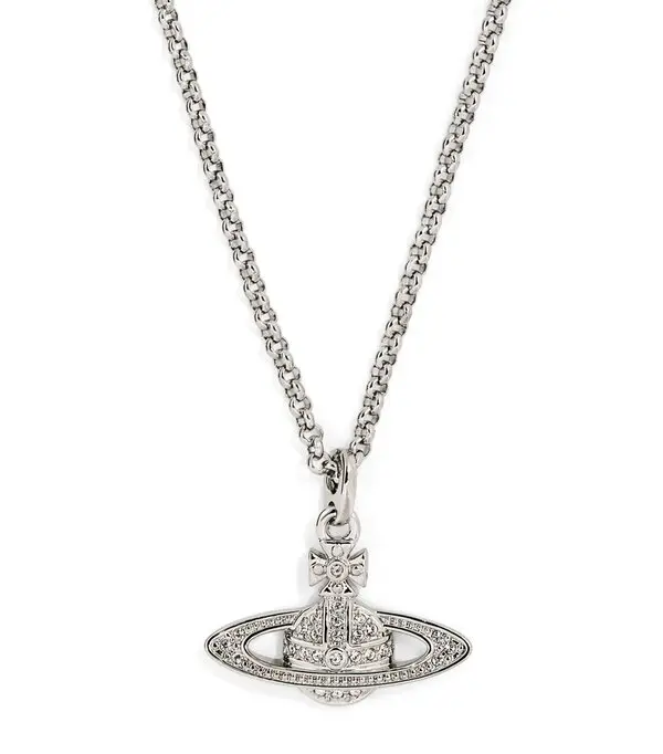 VIVIENNE WESTWOOD Mini Bas Relief Orb Necklace - Silver
