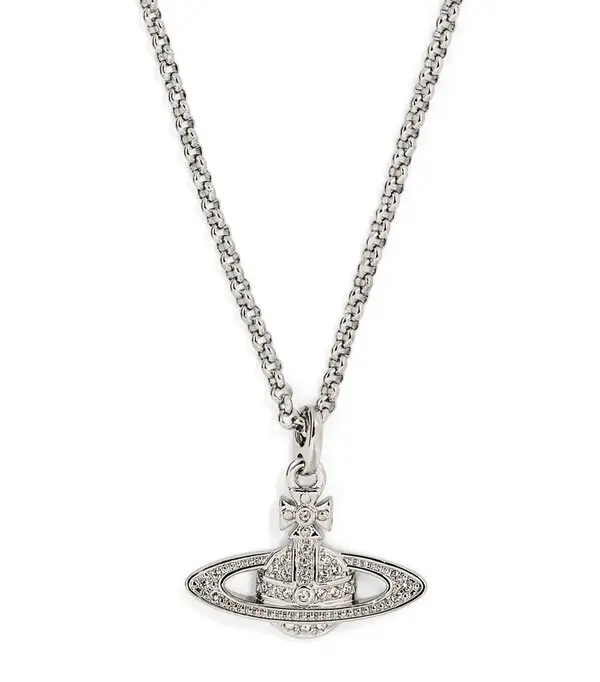 VIVIENNE WESTWOOD Mini Bas Relief Orb Necklace - Silver