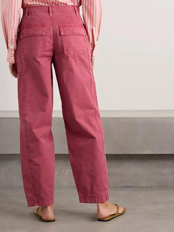 Matteau Cotton-twill Straight-leg Cargo Pants - Pink