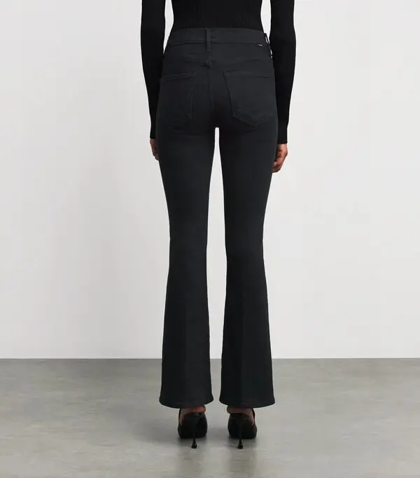 MOTHER The Weekender Flared Jeans - Black