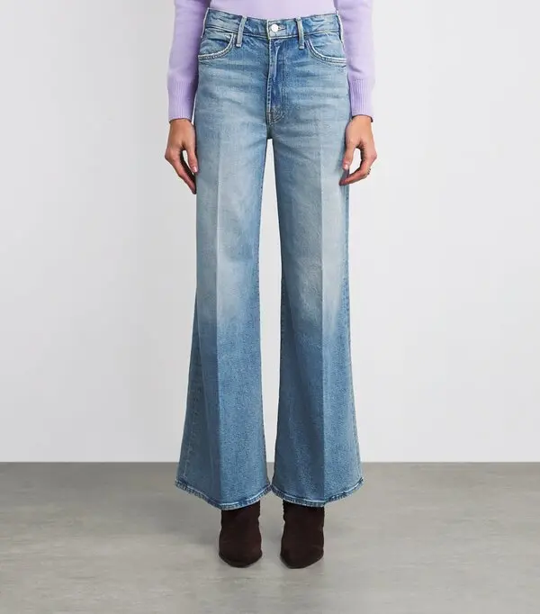 MOTHER The Hustler Roller Sneak Jeans - Blue