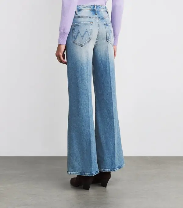 MOTHER The Hustler Roller Sneak Jeans - Blue