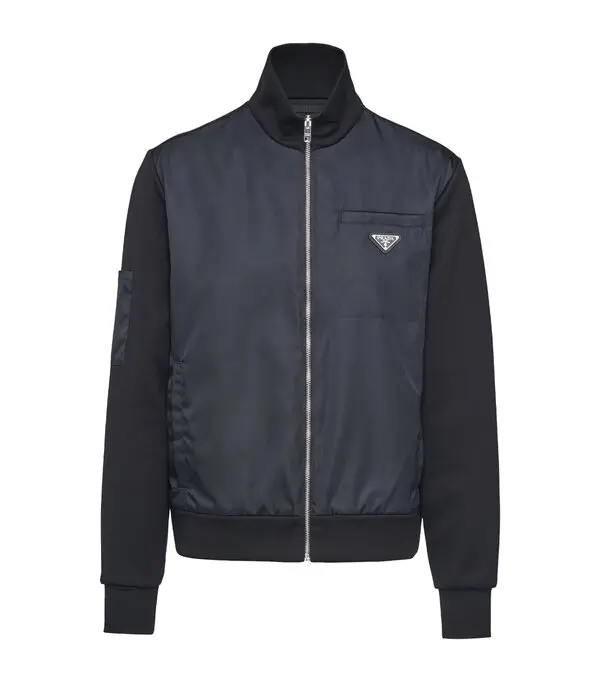 Prada Re-nylon Zip-up Sweatshirt