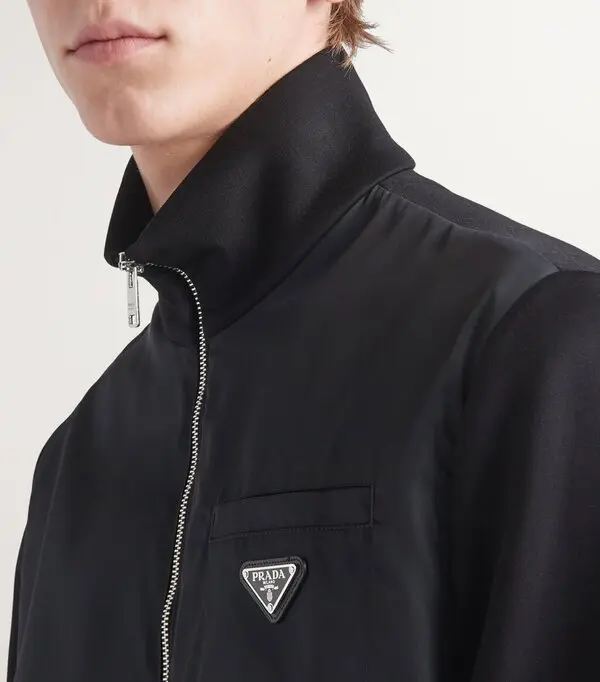 Prada Re-nylon Zip-up Sweatshirt
