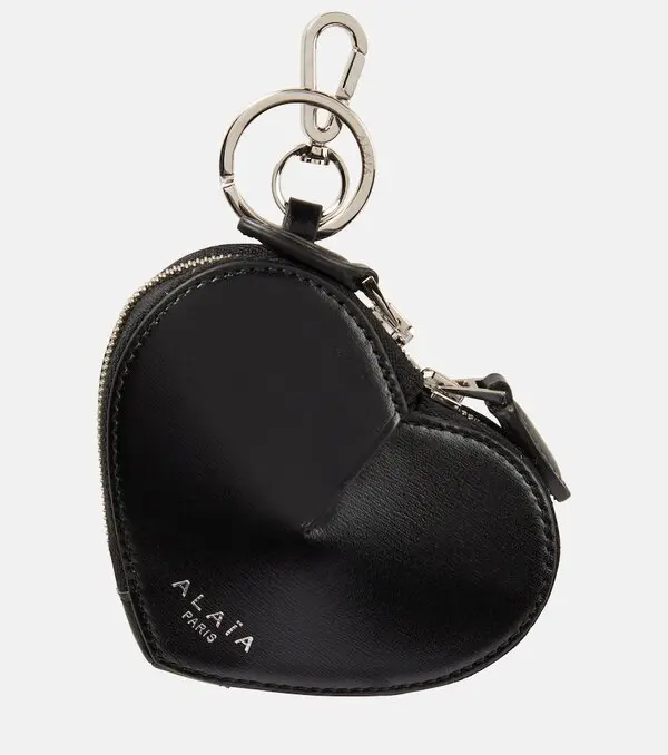 Alaïa Le Cour Mini Leather Coin Purse - Black