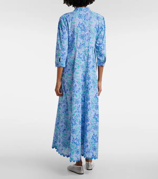 JULIET DUNN Floral Cotton Maxi Dress