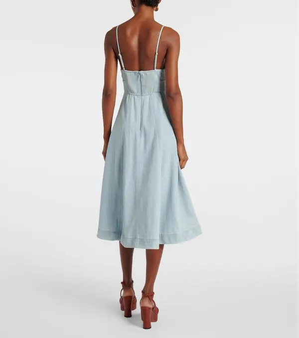 Zimmermann Acacia Denim Midi Dress