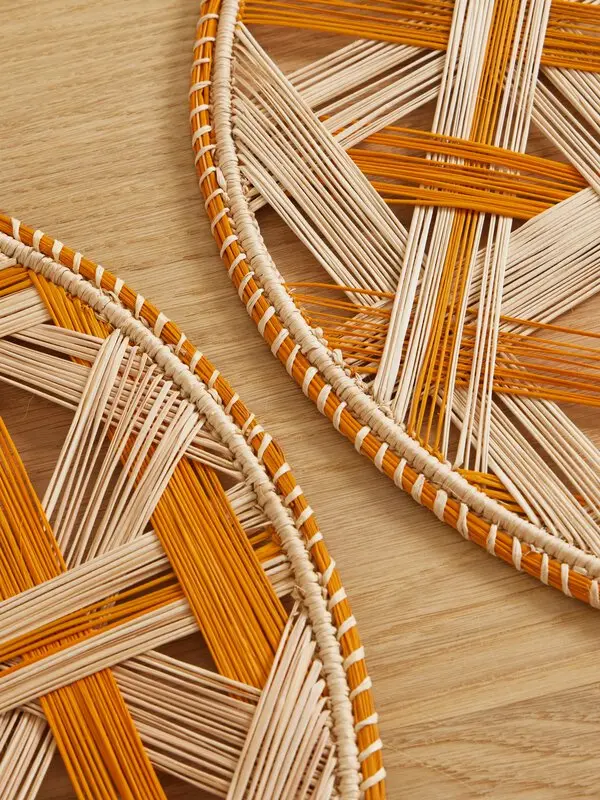 La DoubleJ Set Of Two Straw Placemats