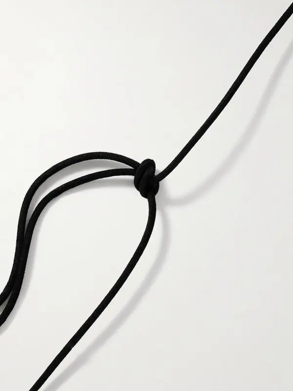 Agmes Large Wishbone Pendant Necklace - Silver