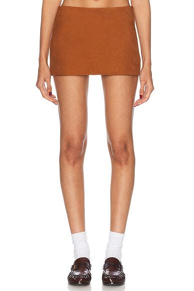 MIMCHIK Curved Mini Skirt