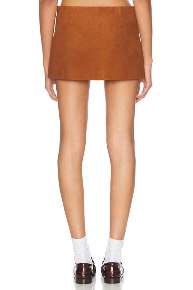MIMCHIK Curved Mini Skirt