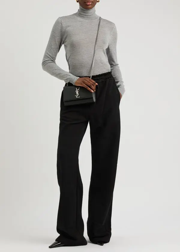 Saint Laurent Cassandre Fine-knit Wool Jumper