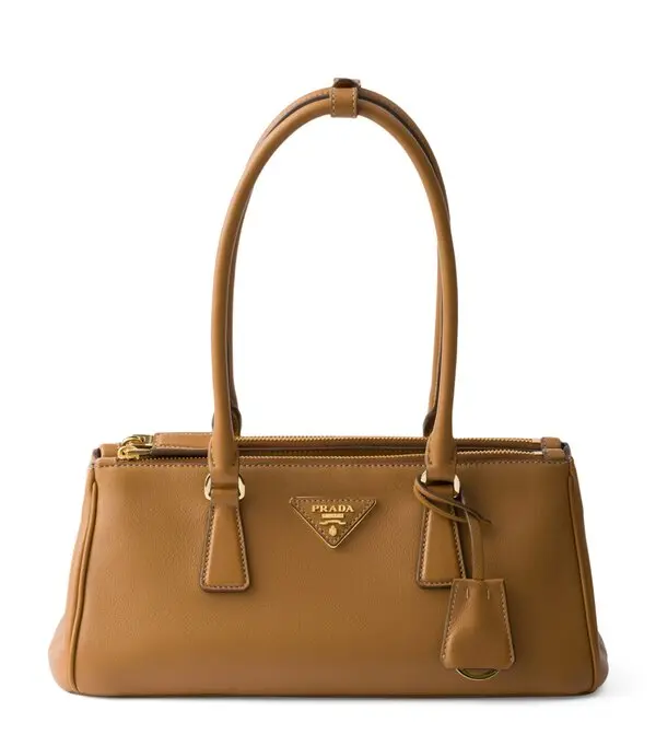 Prada Medium Leather Galleria Top-handle Bag - Brown