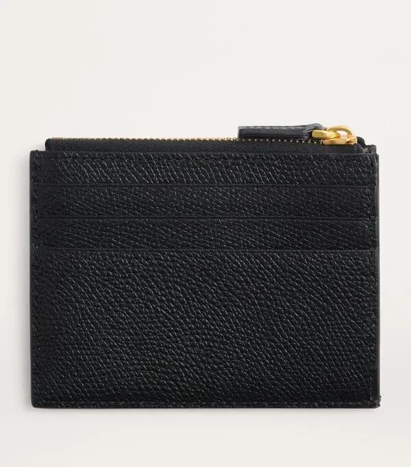 Valentino Garavani Leather Vlogo Coin And Card Holder