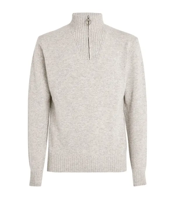 Barbour Lambswool Quarter Zip Sweater