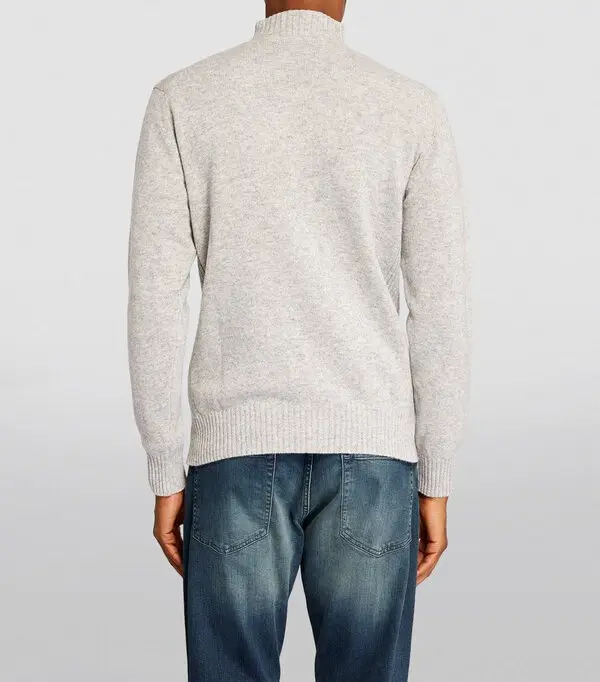 Barbour Lambswool Quarter Zip Sweater