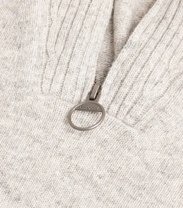 Barbour Lambswool Quarter Zip Sweater