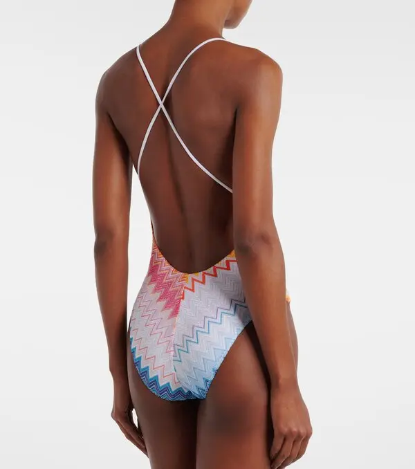 Missoni Zigzag One-piece Swimsuit - Multicoloured