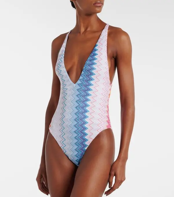 Missoni Zigzag One-piece Swimsuit - Multicoloured