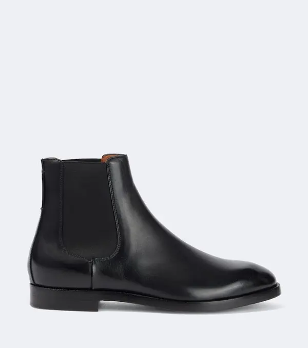 Zegna Leather Chelsea Boots