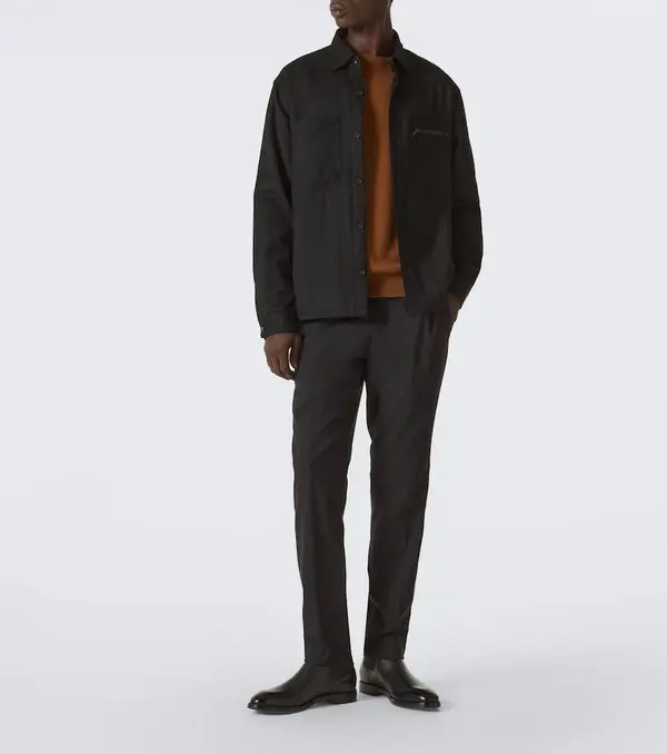 Zegna Leather Chelsea Boots