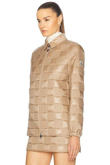 Moncler Quilted Ripstop Zip Up Jacket