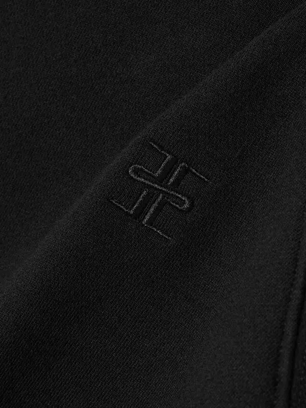Eterne Embroidered Cotton And Modal-blend Jersey Sweatshirt