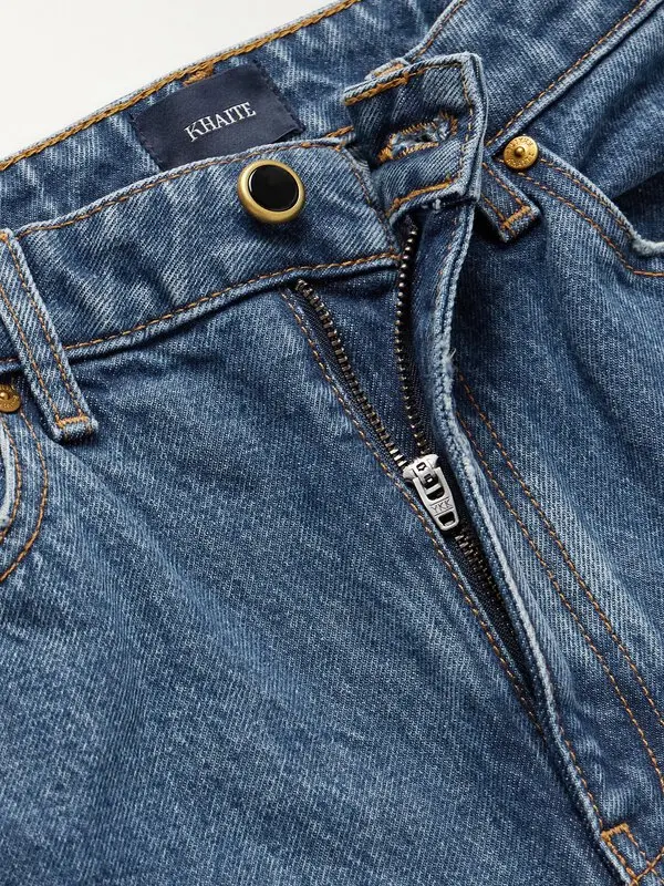 Khaite Abigail Cropped Straight-leg Jeans
