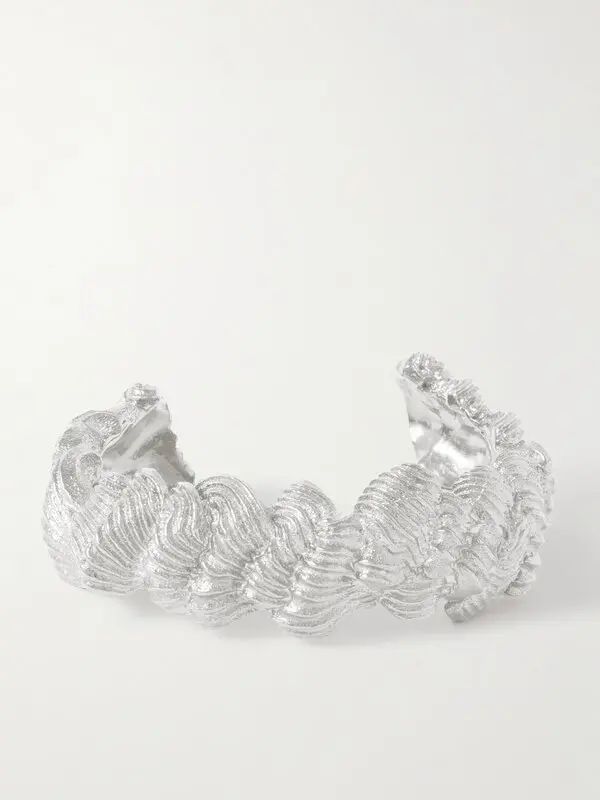 Completedworks Plated Sculptural Cuff - Silver