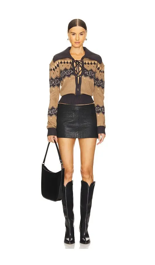 UNDERSTATED LEATHER Nordic Cowboy Sweater - Tan