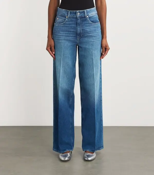 Paige Sasha Wide Leg Jeans - Blue