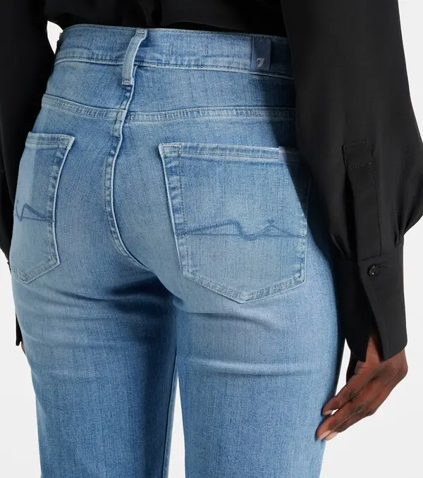 7 For All Mankind Mid-rise Flare Jeans