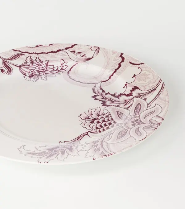 Etro Bloom Set Of 2 Porcelain Charger Plates - Pink